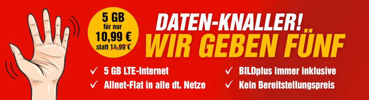 Spartipp: Bildconnect mit Gratis Bildplus Abo mit 5 GB LTE All-In-Flat